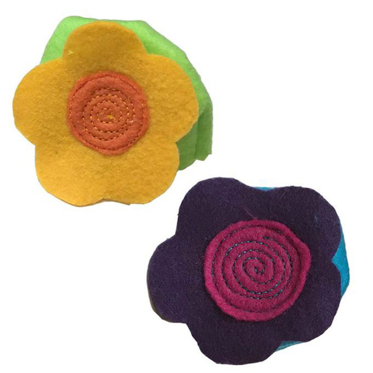 Groovy Flower Patch – Soft, Felt Over-the-Lens Reusable, Handmade Eye ...